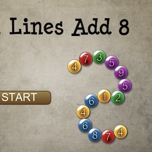 Math Lines Add 8 - School Games