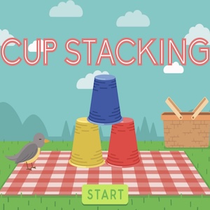 Cup Stacking Typing Game - School Games